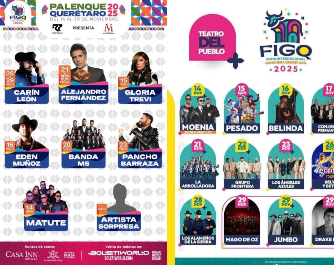 Feria Internacional Ganadera de Querétaro 2025: Alejandro Fernández, Banda MS y Steve Aoki ...